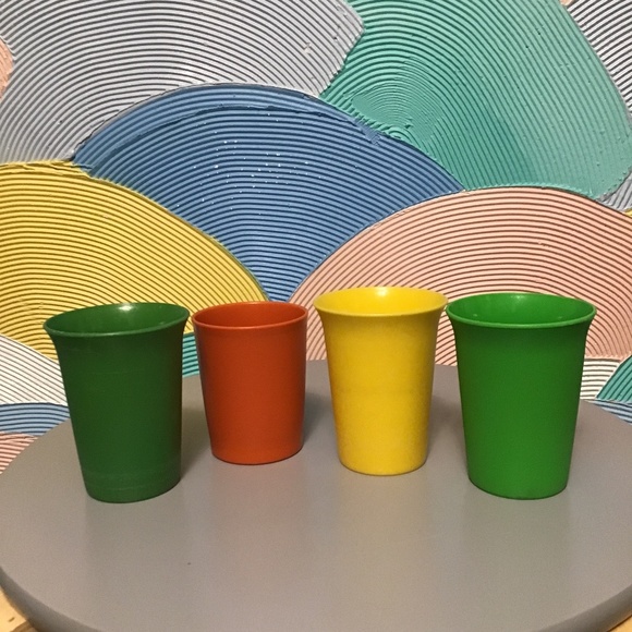 Tupperware | Dining | Vintage Original Tupperware Plastic Cups | Poshmark